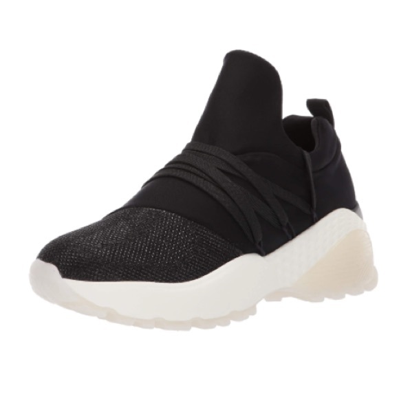 J/SLIDES | Shoes | Jslides Morrow Lace Up Sneakers Black White Glitter ...
